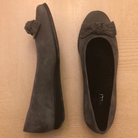 Vaneli | Shoes | Vaneli Dark Grey Suede Flats | Poshmark